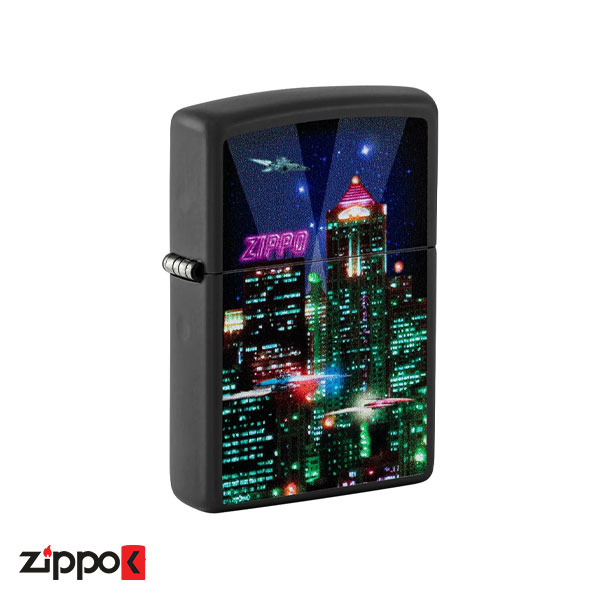 خرید فندک زیپو اصل Zippo 218 Cyber City Design 48506 - از زیپوک